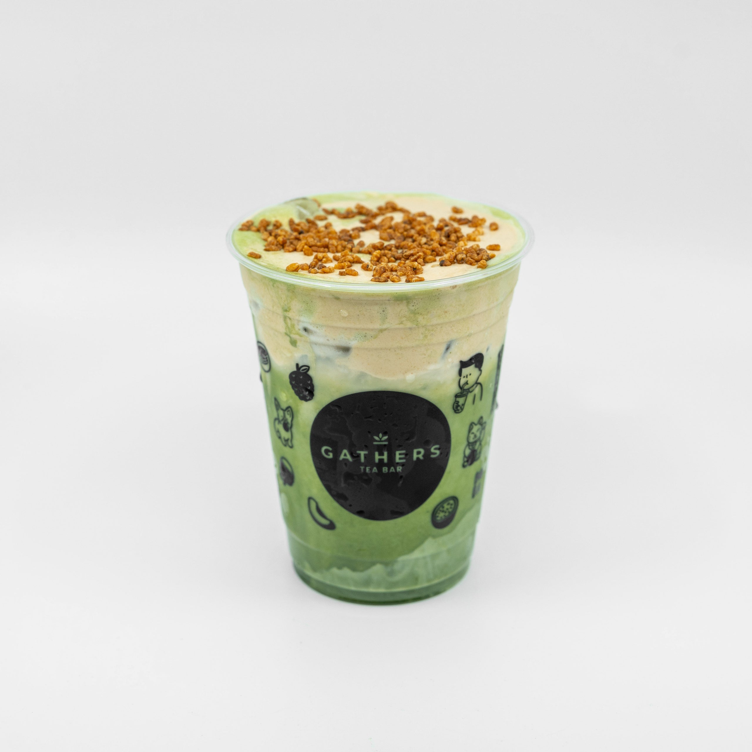 Matcha Latte + Kinako Cream | Gathers Tea Bar